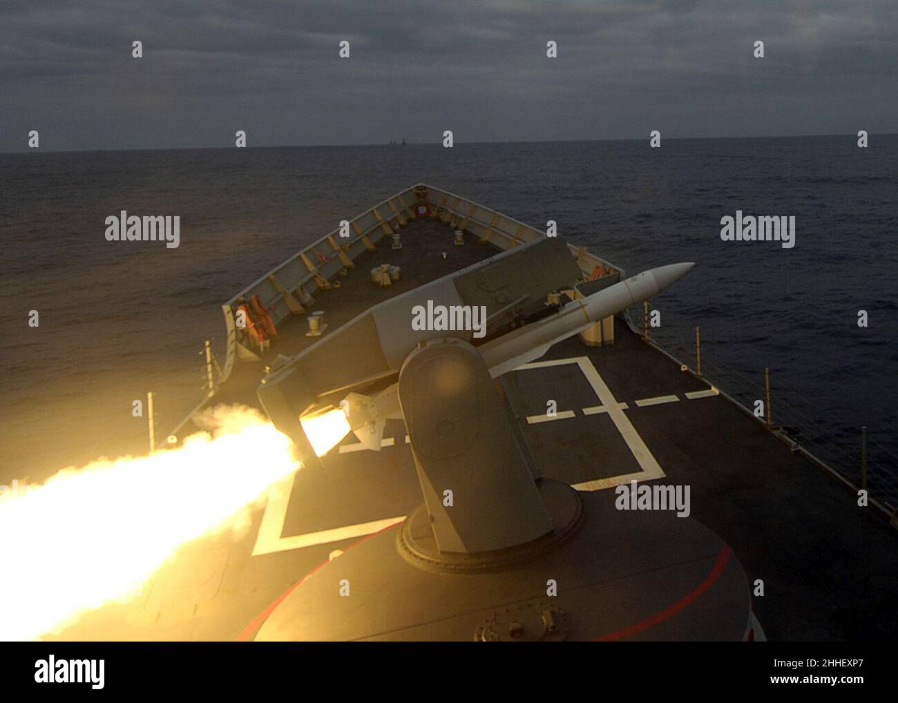 Standard Missile of Spanish frigate SPS Canarias (F86 Stock Photo - Alamy