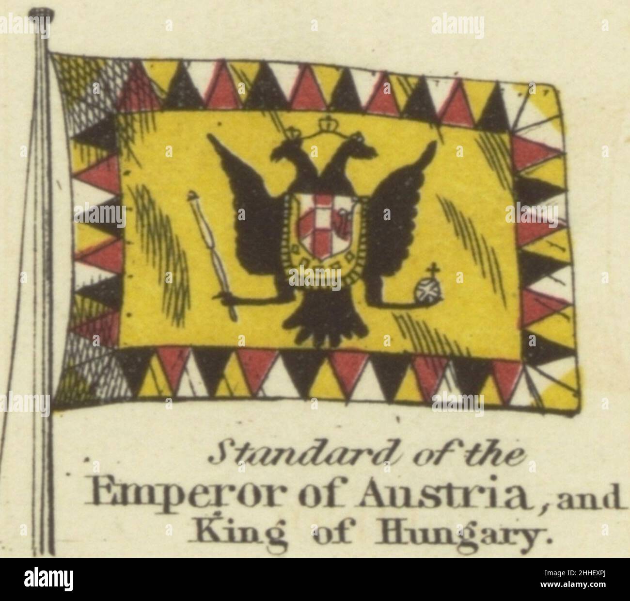 Standard of the Emperor of Austria, and King of Hungary. Johnson's new ...