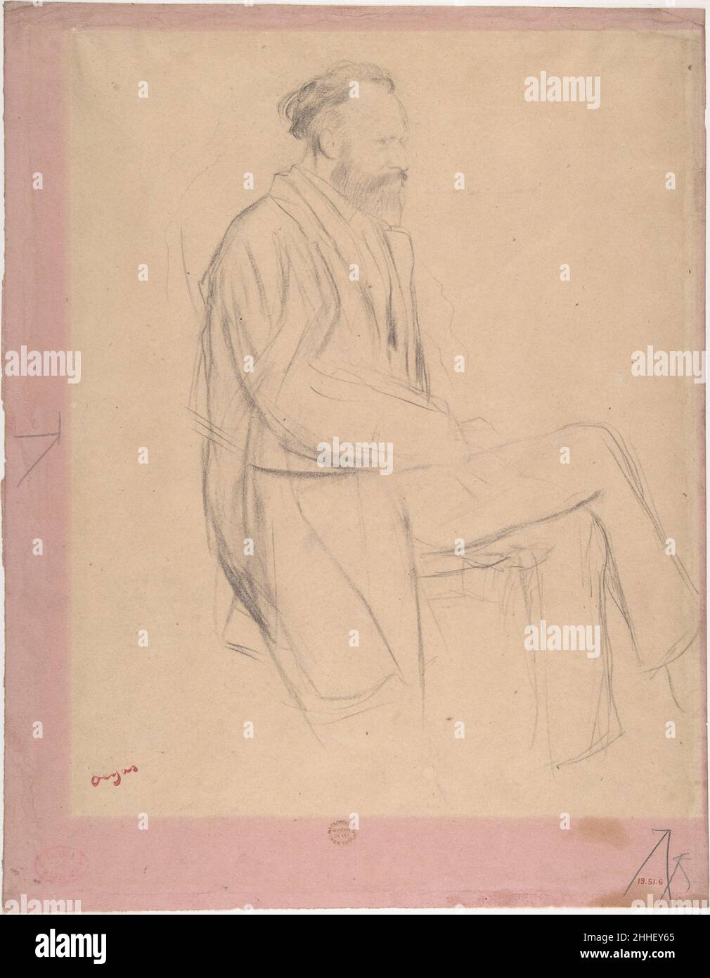Édouard Manet Seated, Right Profile ca. 1865 Edgar Degas French ...