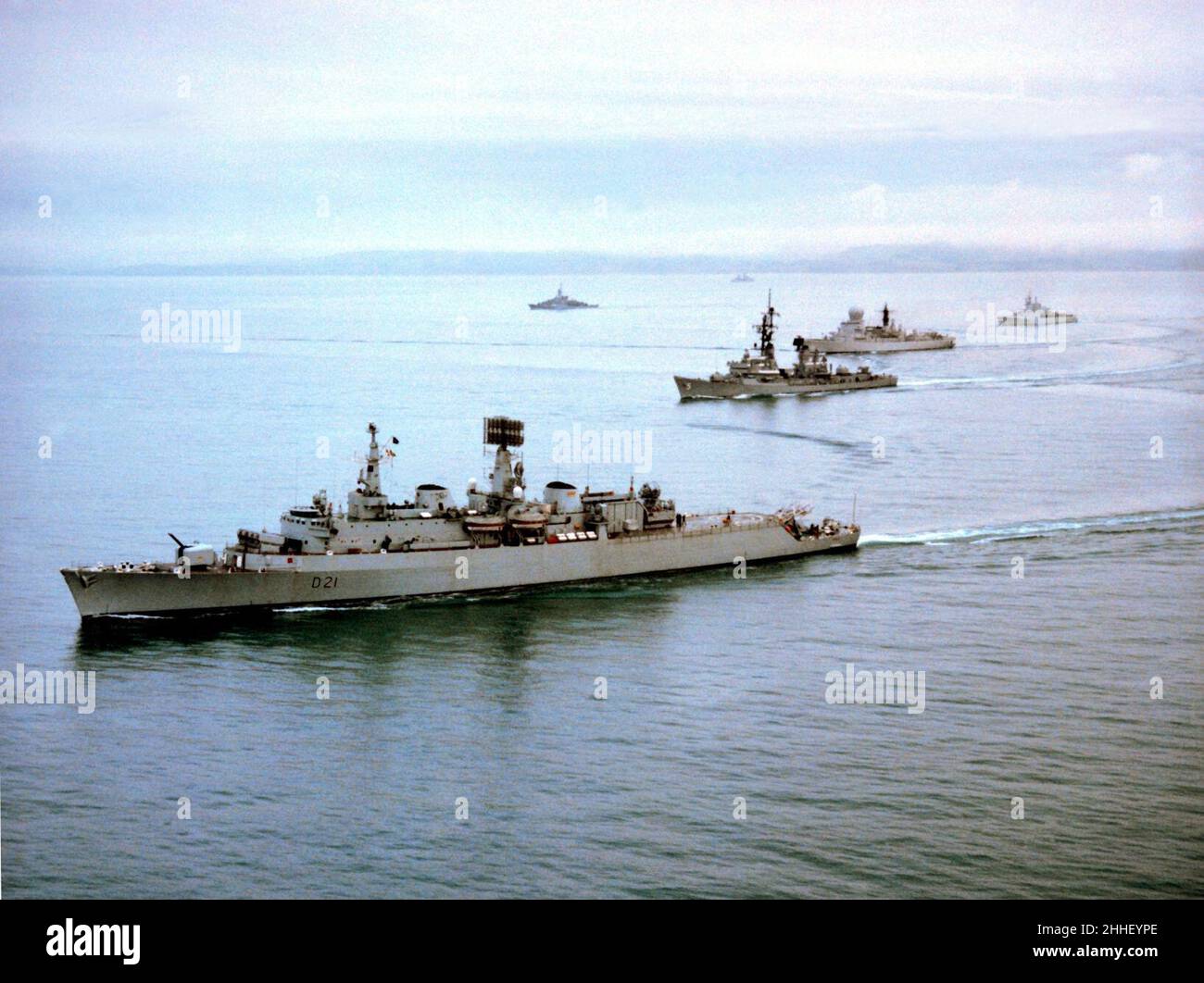 Standing Naval Force Atlantic ships underway 1982 Stock Photo - Alamy