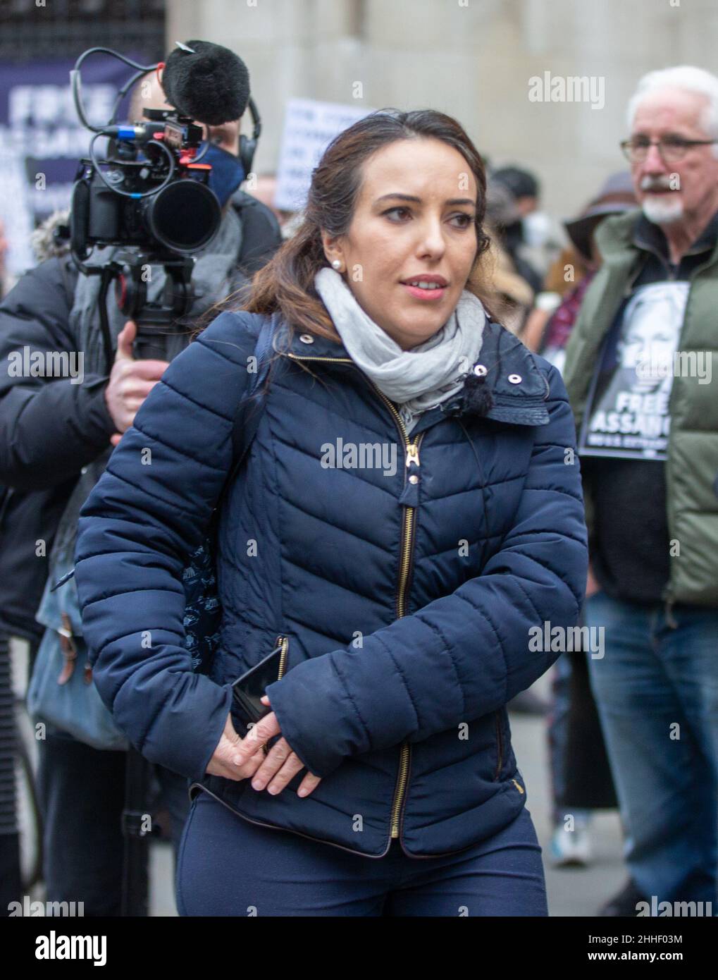 London, England, UK. 24th Jan, 2022. Wikileaks founder Julian Assange's partner STELLA MORRIS is ...