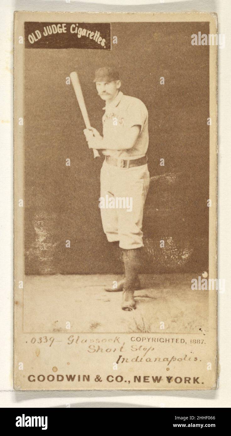 Glasscock, Shortstop, Indianapolis, from the Old Judge series (N172 ...