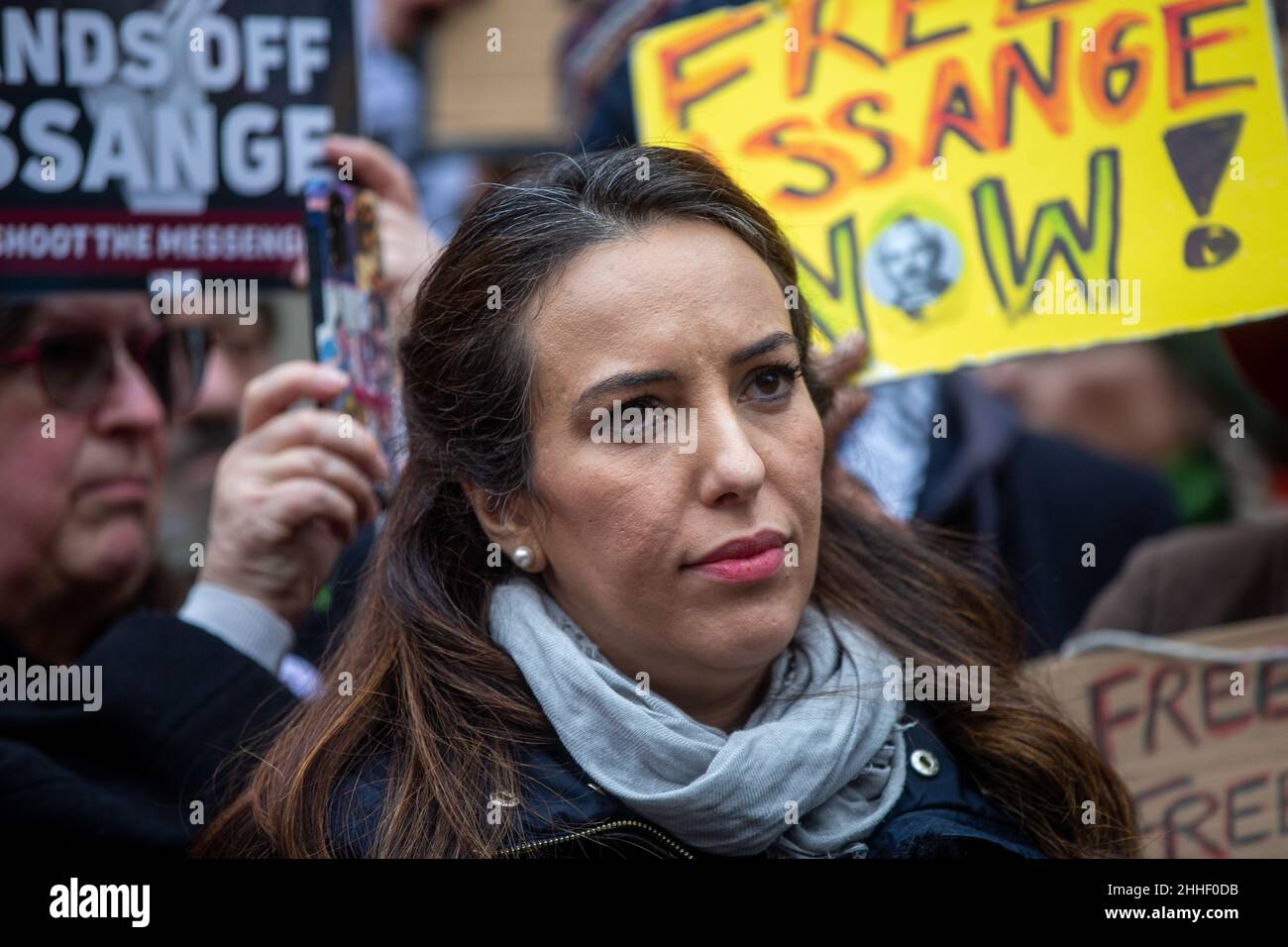 London, England, UK. 24th Jan, 2022. Wikileaks founder Julian Assange's partner STELLA MORRIS is ...