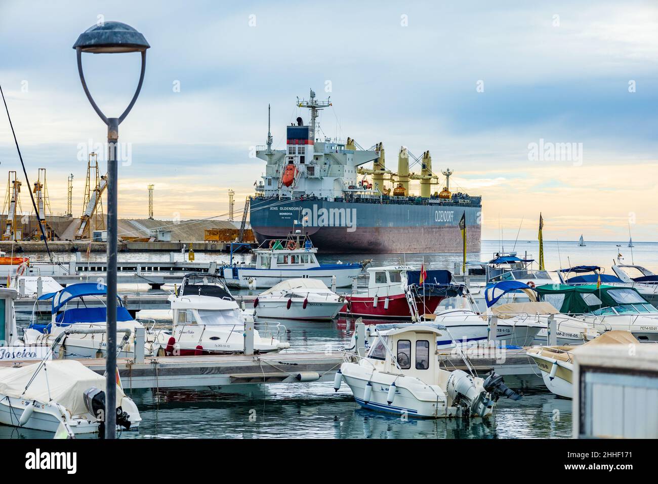 Jens Oldendorff, Bulk Carrier Ship in Port at Garrucha, Almeria ...