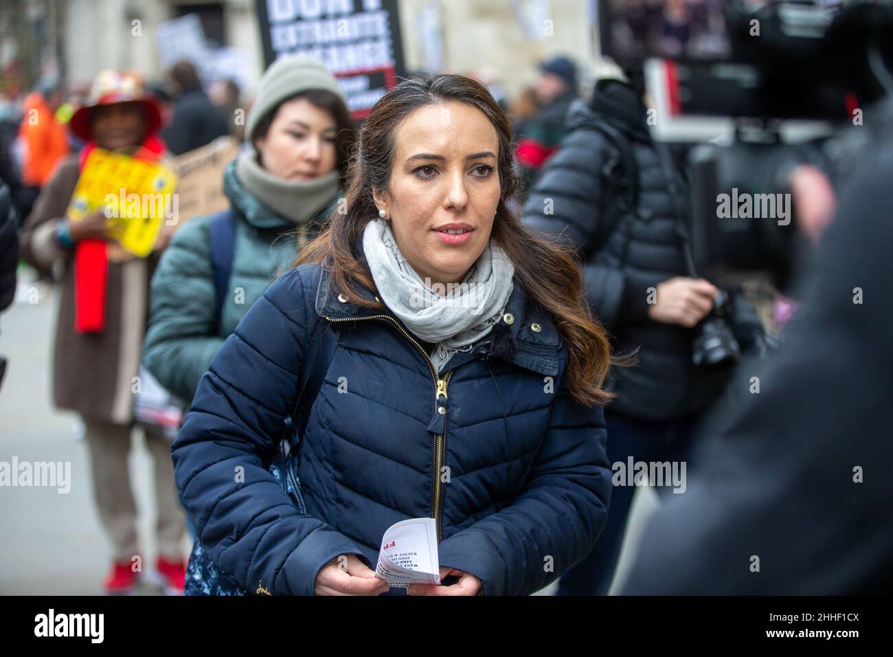 London, England, UK. 24th Jan, 2022. Wikileaks founder Julian Assange's ...