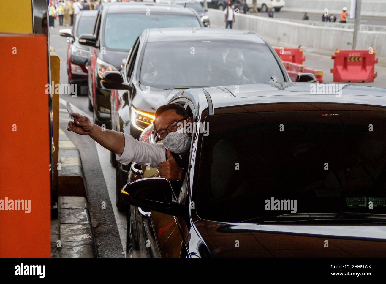 Cileunyi, Indonesia. 24th Jan, 2022. West Java Governor, Ridwan Kamil ...