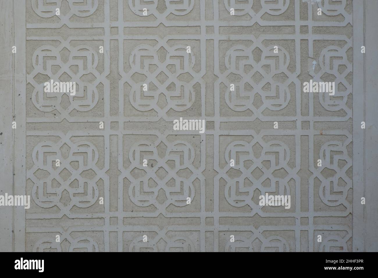 wall background with embossed decoration Stock Photo - Alamy
