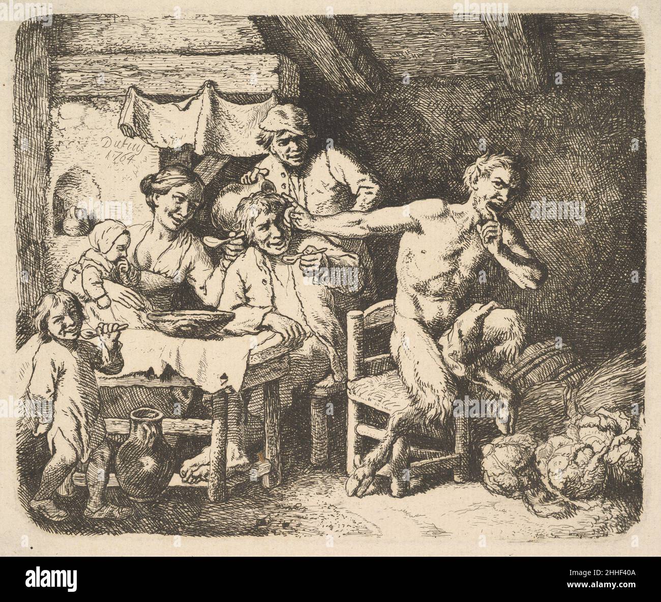 The Satyr and the Peasant 1764 Christian Wilhelm Ernst Dietrich German ...