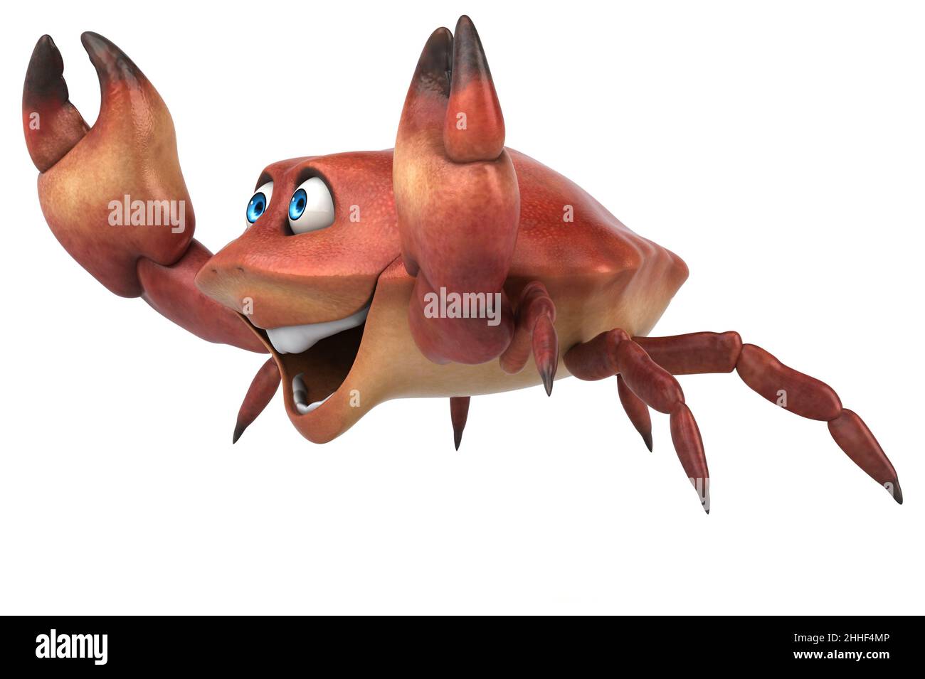 Fun crab - 3D Illustration Stock Photo - Alamy
