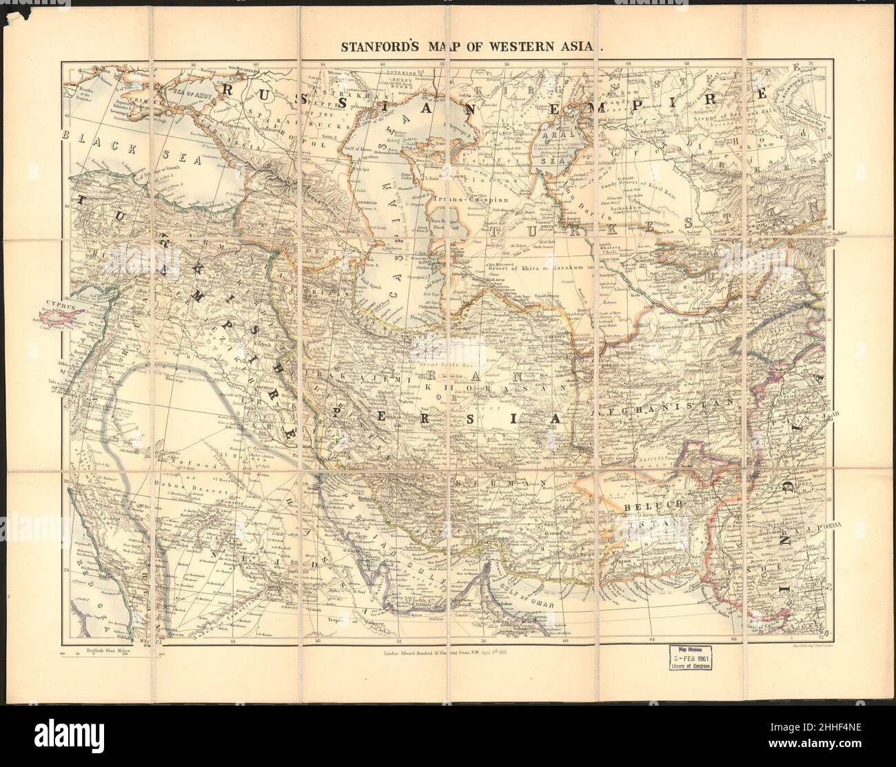 Western asia map hi-res stock photography and images - Alamy