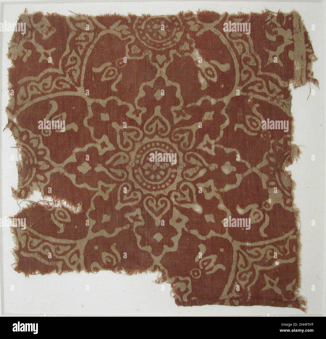 Textile Fragment 13th–14th century This cotton textile fragment uses ...