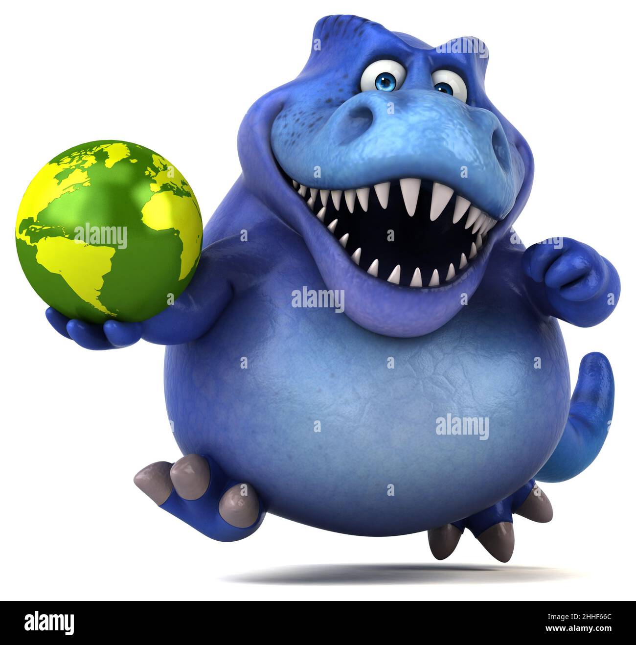 Fun dinosaur - 3D Illustration Stock Photo - Alamy