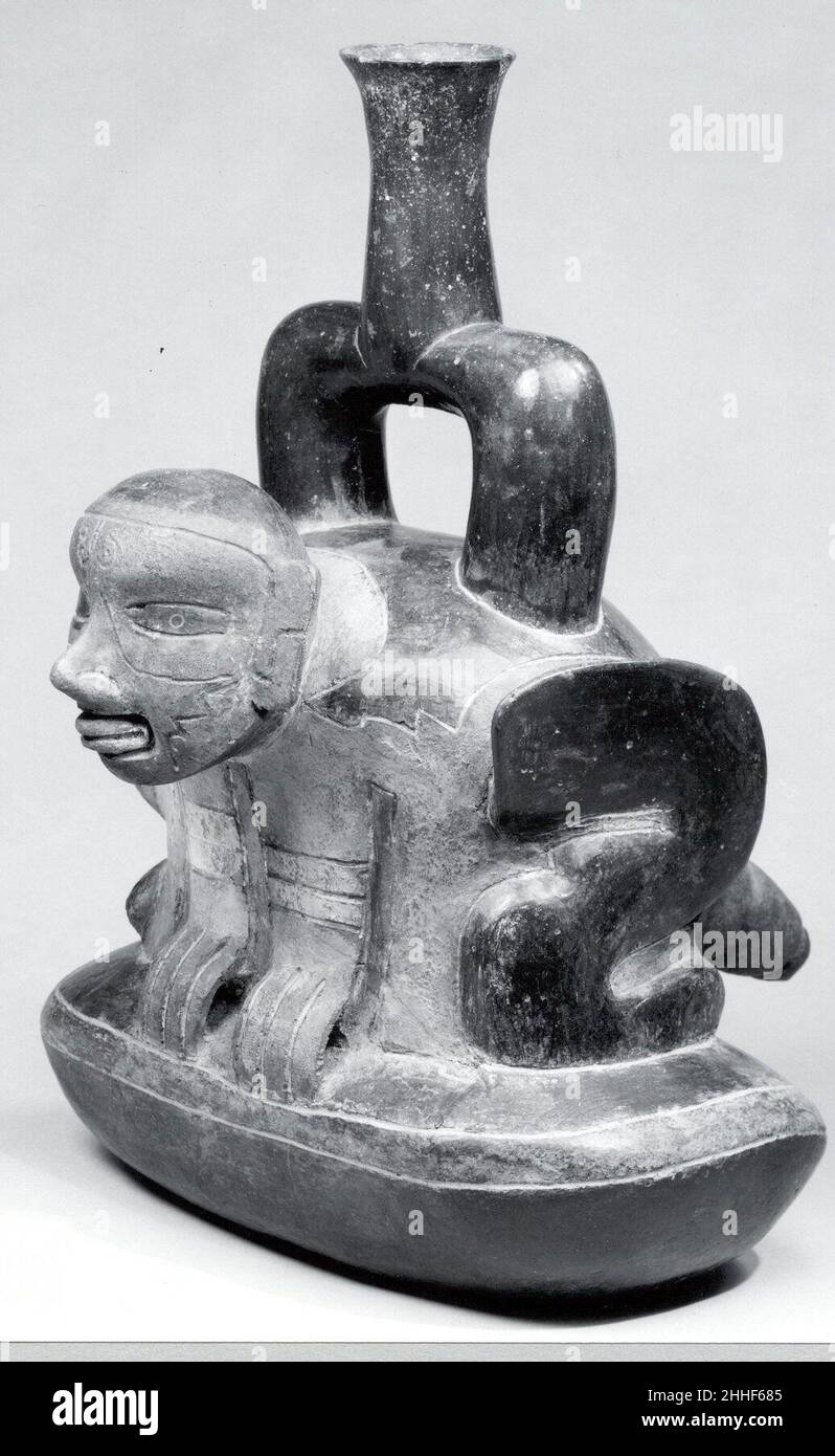 Stirrup-Spout Vessel: Figure in Shell (?) 12th–9th century B.C ...