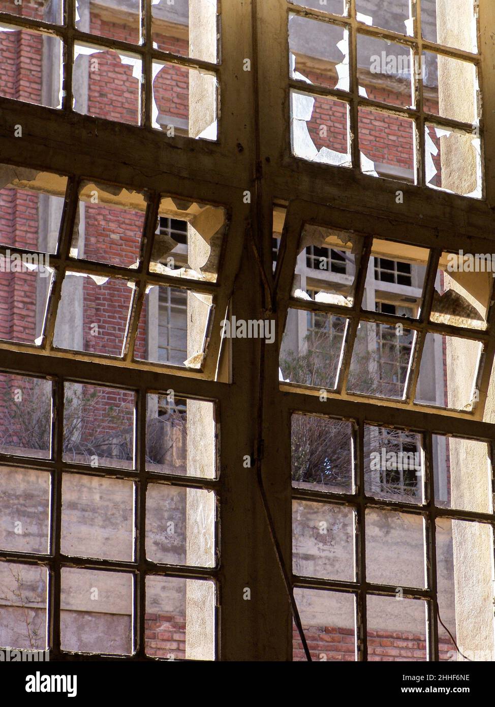 Old Factory grunge rusty abandoned construction retro window Stock ...