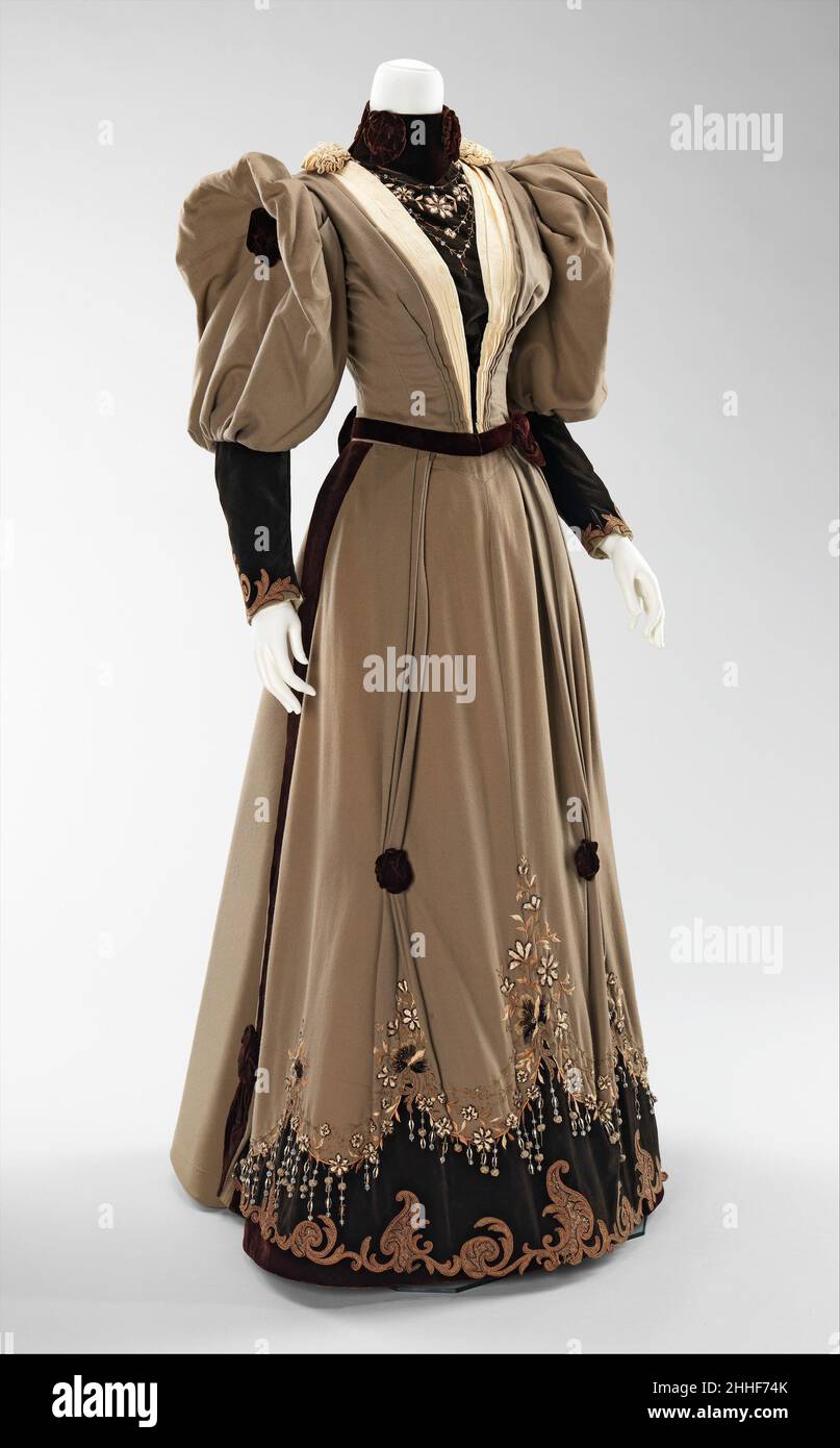 Evening dress 1893 American This is high style dress of the period when ...