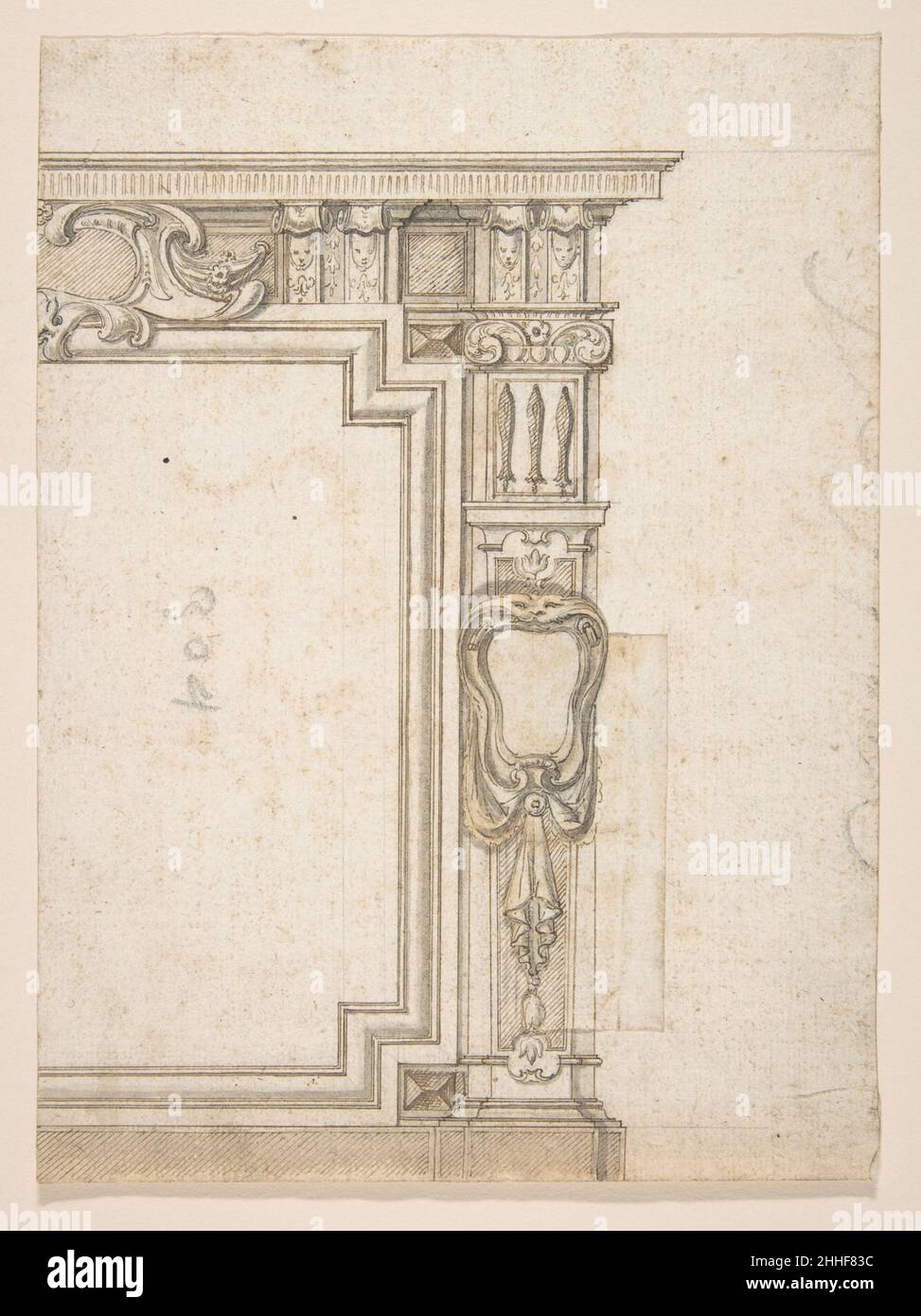 Design for a Panel or a Tablet with an Alternate Design 16th century ...