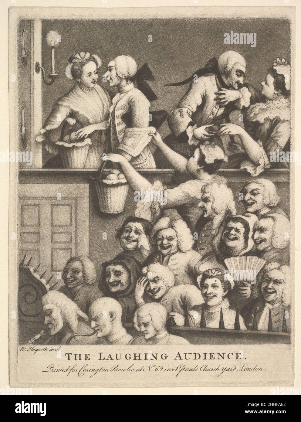 The Laughing Audience second half 18th century After William Hogarth ...