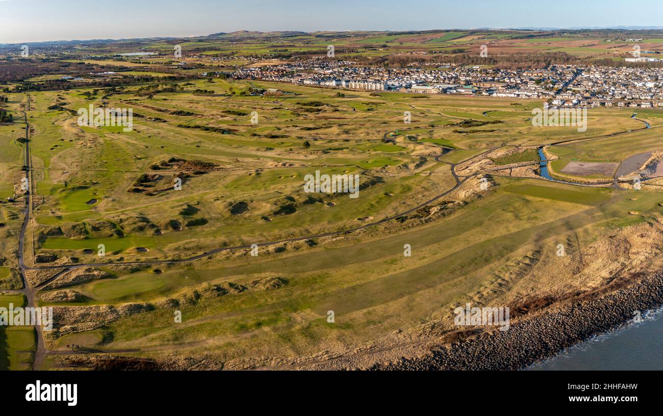 Aerial view carnoustie hi-res stock photography and images - Alamy