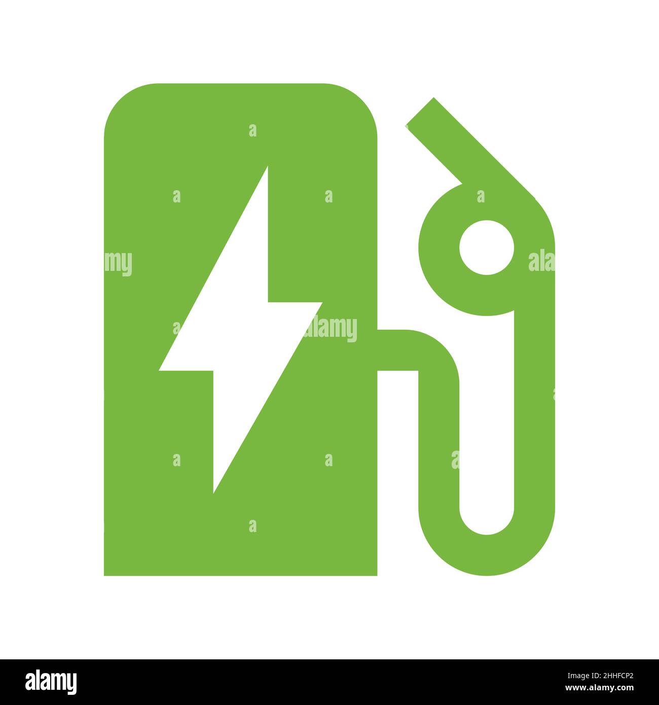Electric car charging symbol icon Stock Photo - Alamy