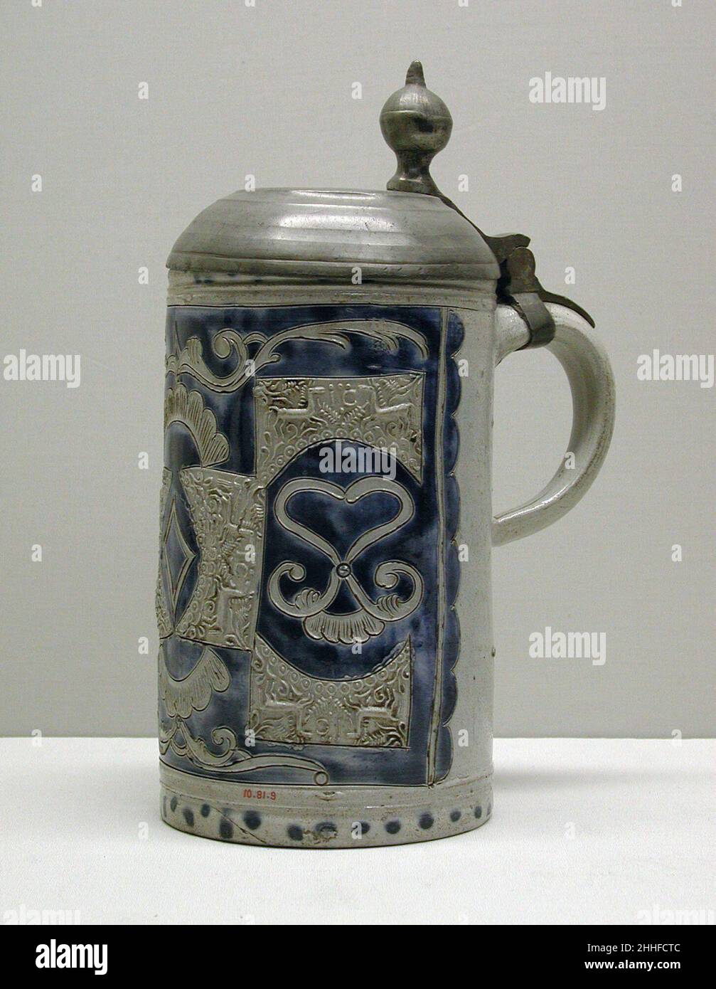 Tankard (Stein) 18th century German, Westerwald German stoneware ...