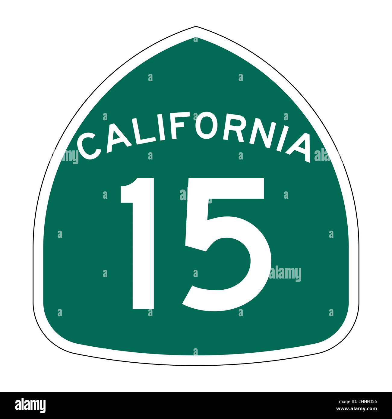 California state route 15 sign Stock Photo - Alamy