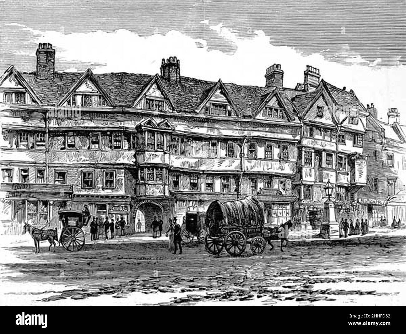 Staple Inn. ILN 1886 Stock Photo - Alamy