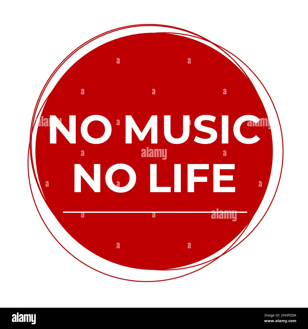 No music no life symbol icon Stock Photo - Alamy