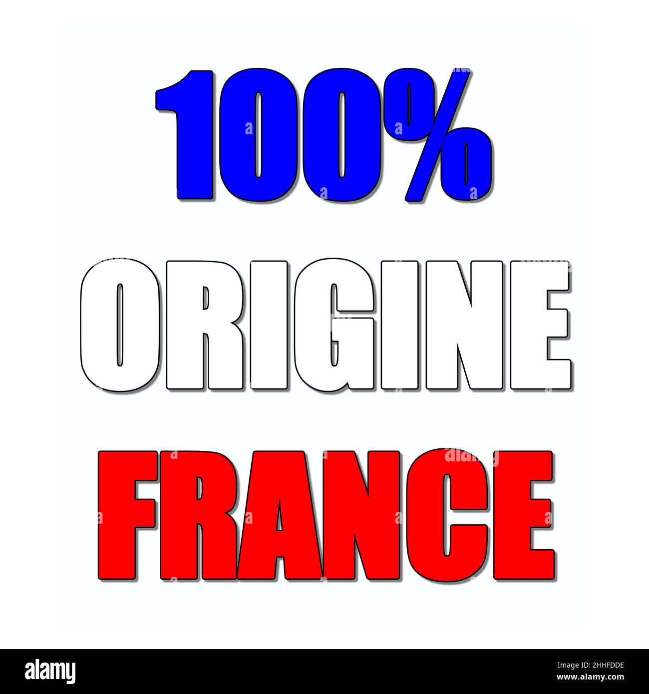 French flag word france Cut Out Stock Images & Pictures - Alamy