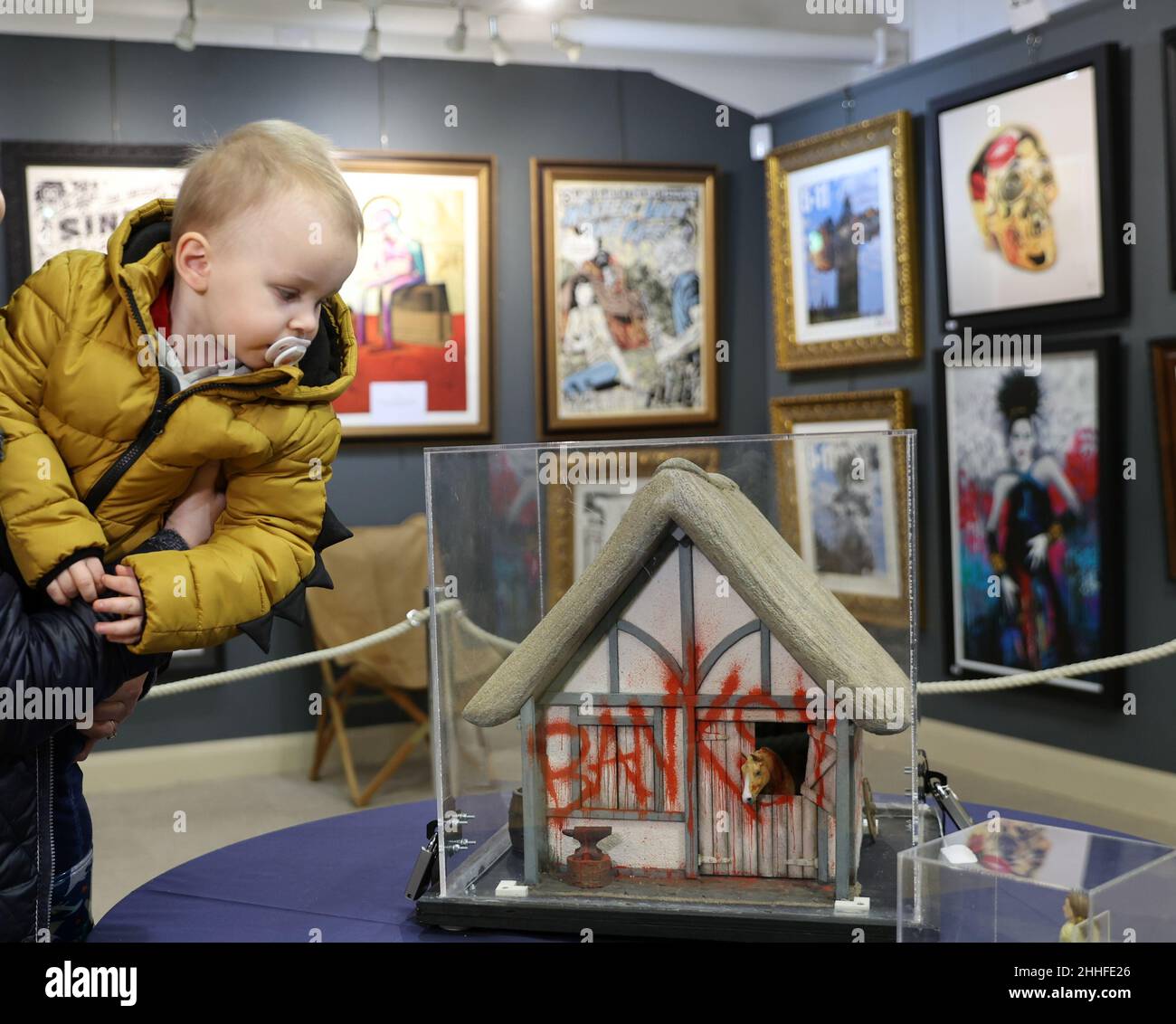 Banksy merrivale model village hi-res stock photography and images - Alamy