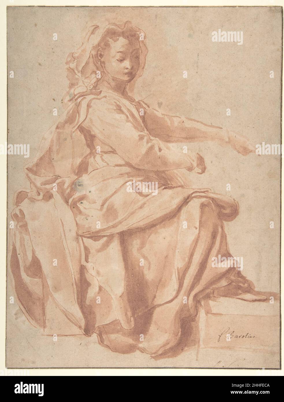 Seated Female Figure 1562–1602 Pietro Faccini Italian. Seated Female ...