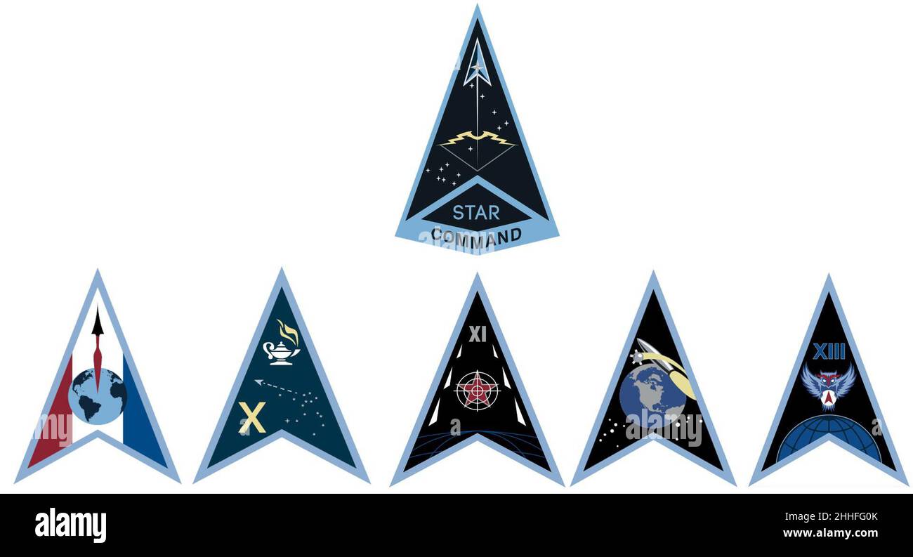 STARCOM delta emblems Stock Photo - Alamy
