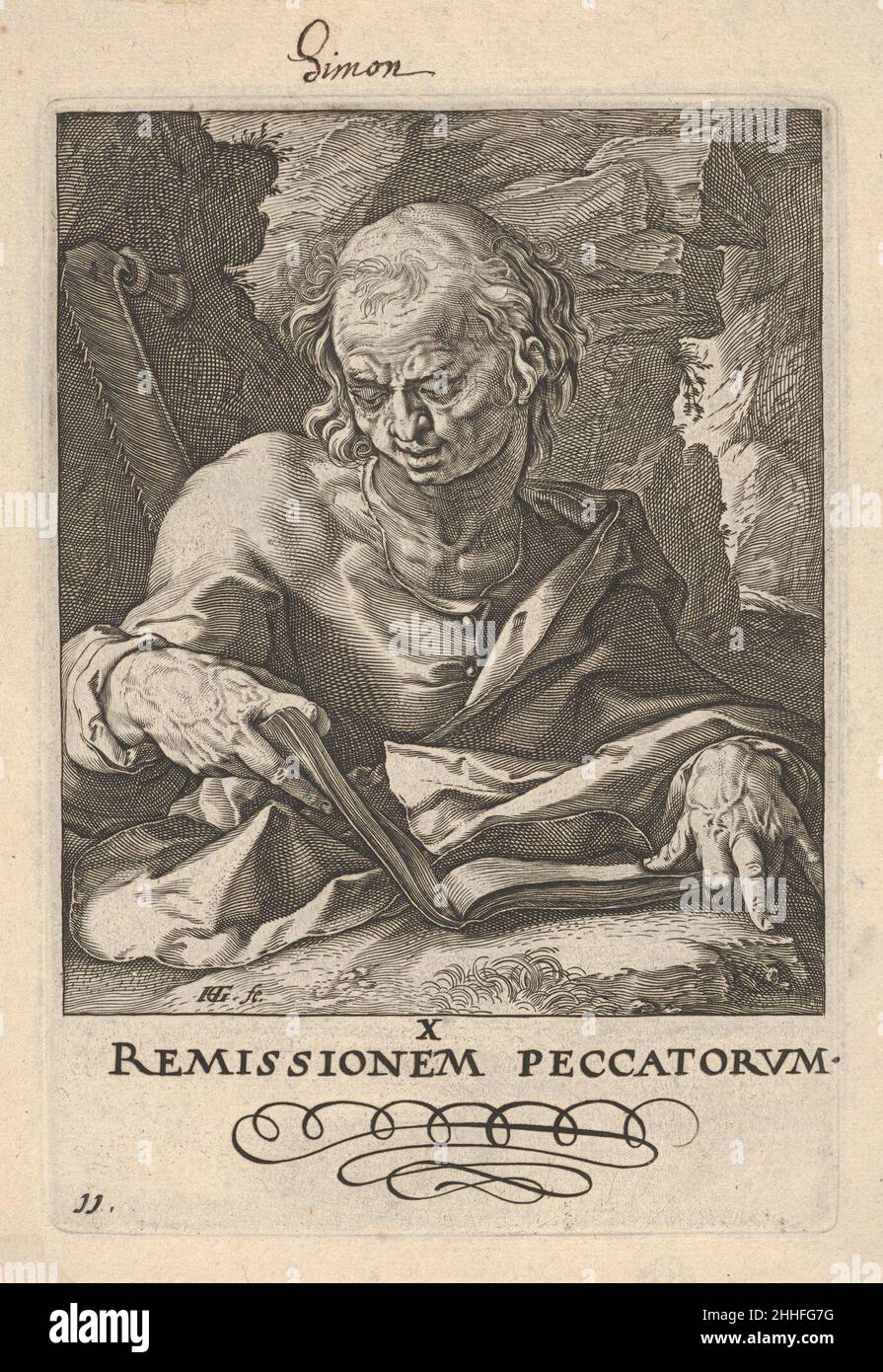 St. Simon, from Christ, the Apostles and St. Paul with the Creed ca ...