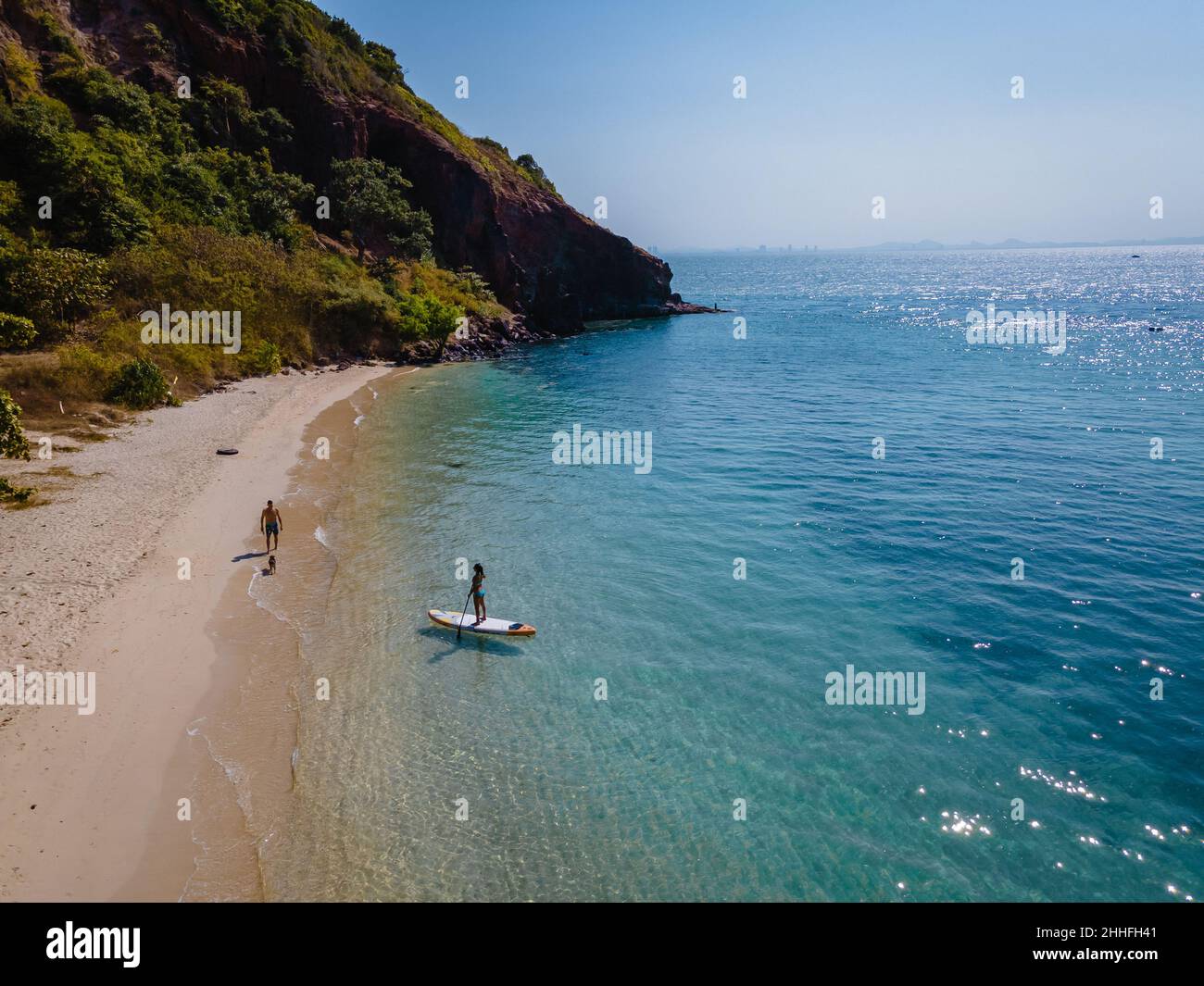 Koh Larn Island near Pattaya Thailand, the tropical beach of Koh Larn ...