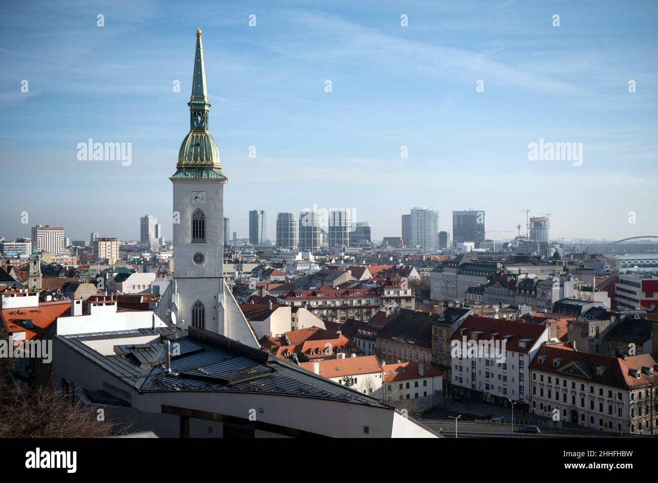 19 January 2022, Slovakia, Bratislava: View of the Cathedral of St ...