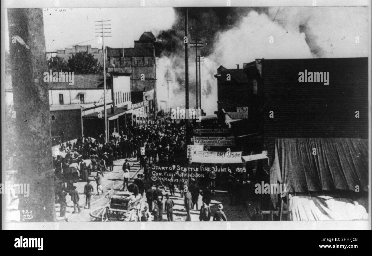 Seattle 1889 fire hi-res stock photography and images - Alamy