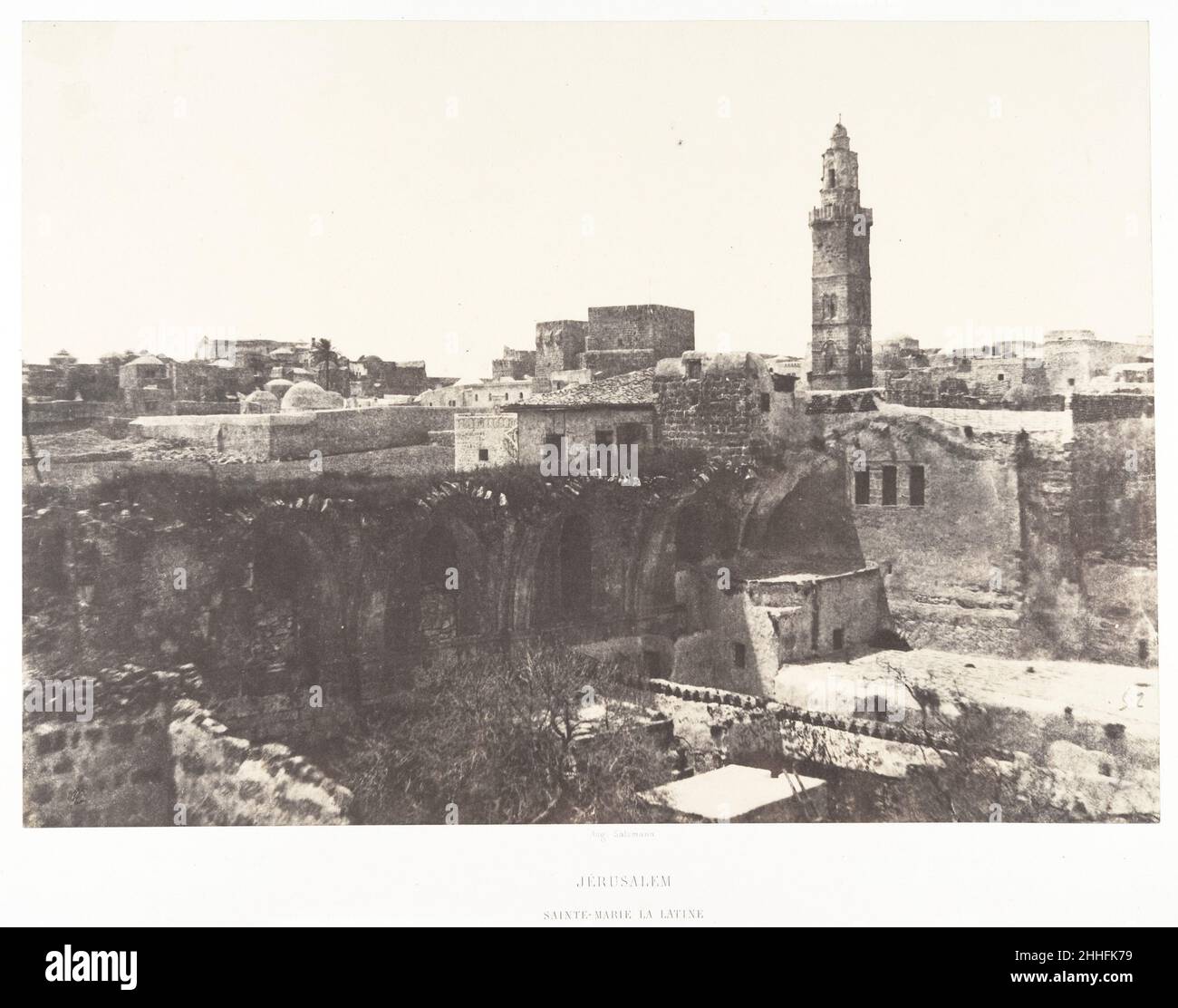 Jérusalem, Sainte-Marie-la-Latine 1854 Auguste Salzmann French ...