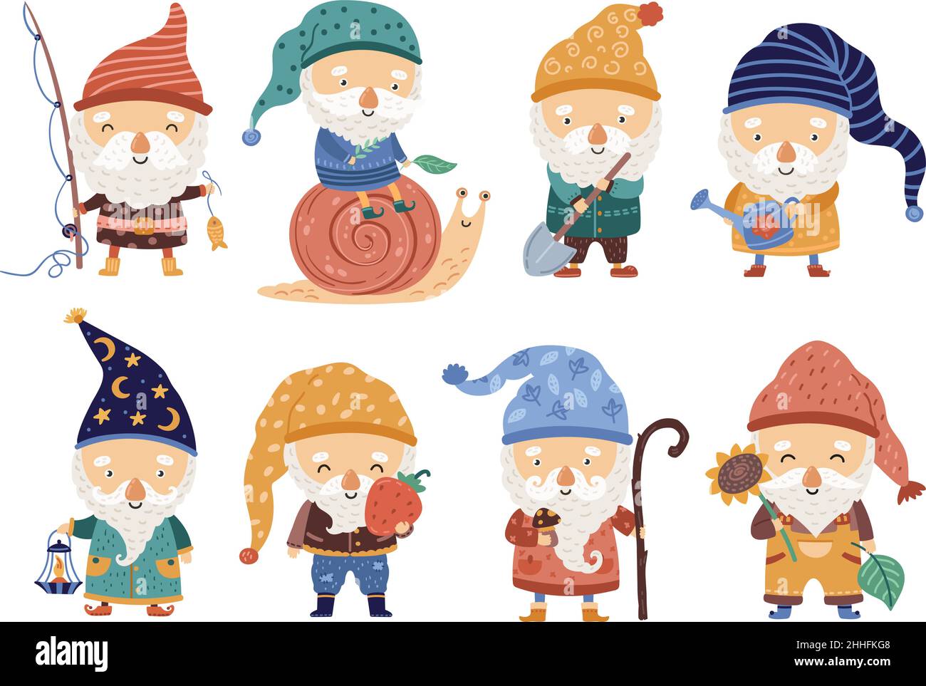 Set of dwarfs Cut Out Stock Images & Pictures - Alamy