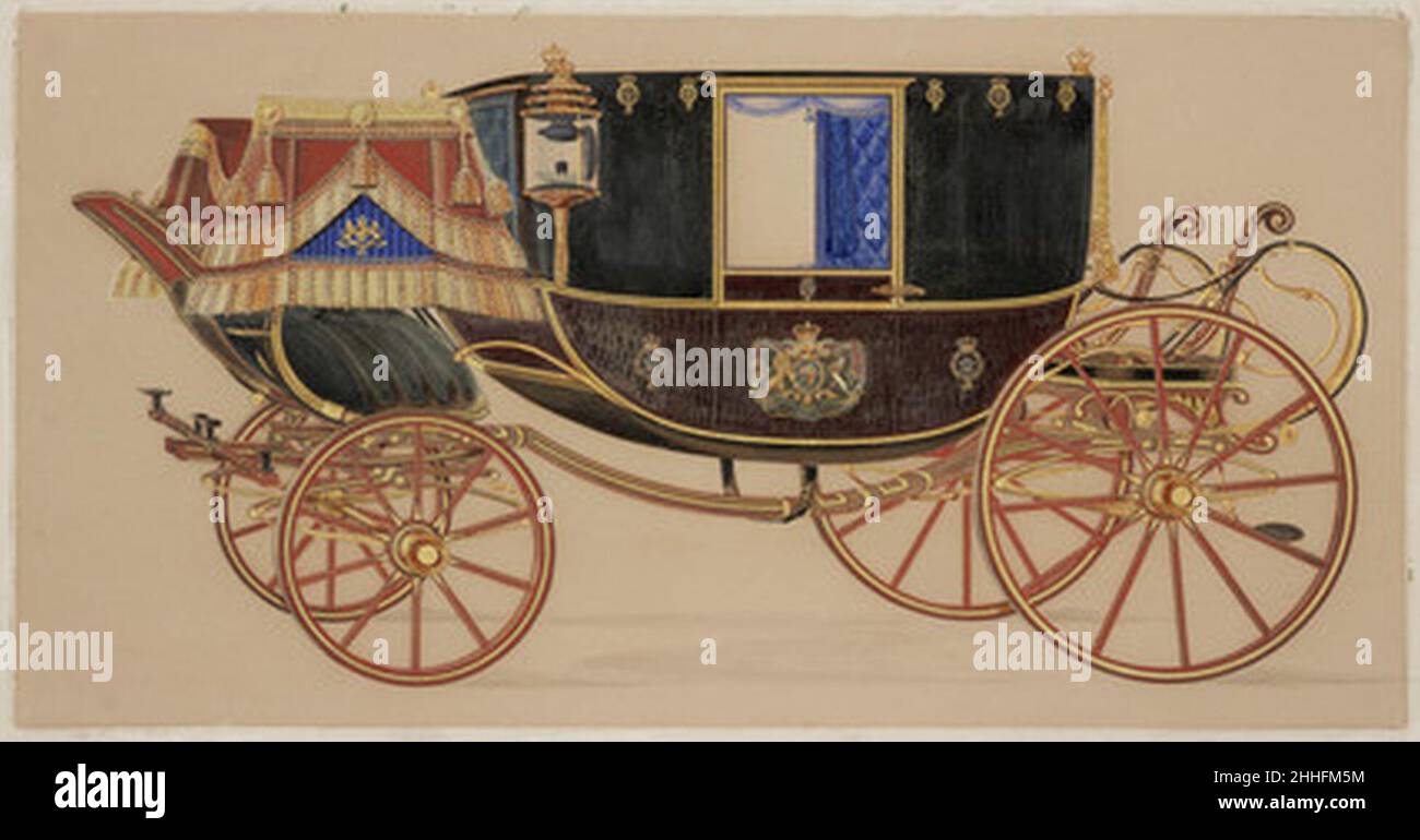 State coach, 19th century Stock Photo - Alamy