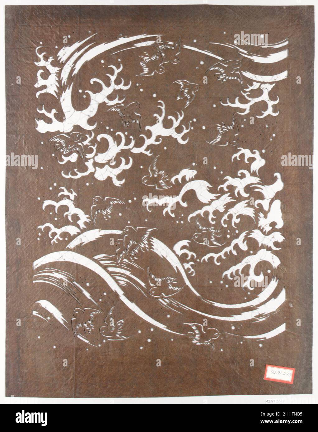 Stencil 19th century Japan. Stencil 69421 Stock Photo - Alamy