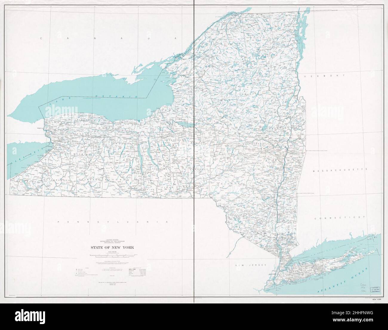 State of New York, base map Stock Photo - Alamy