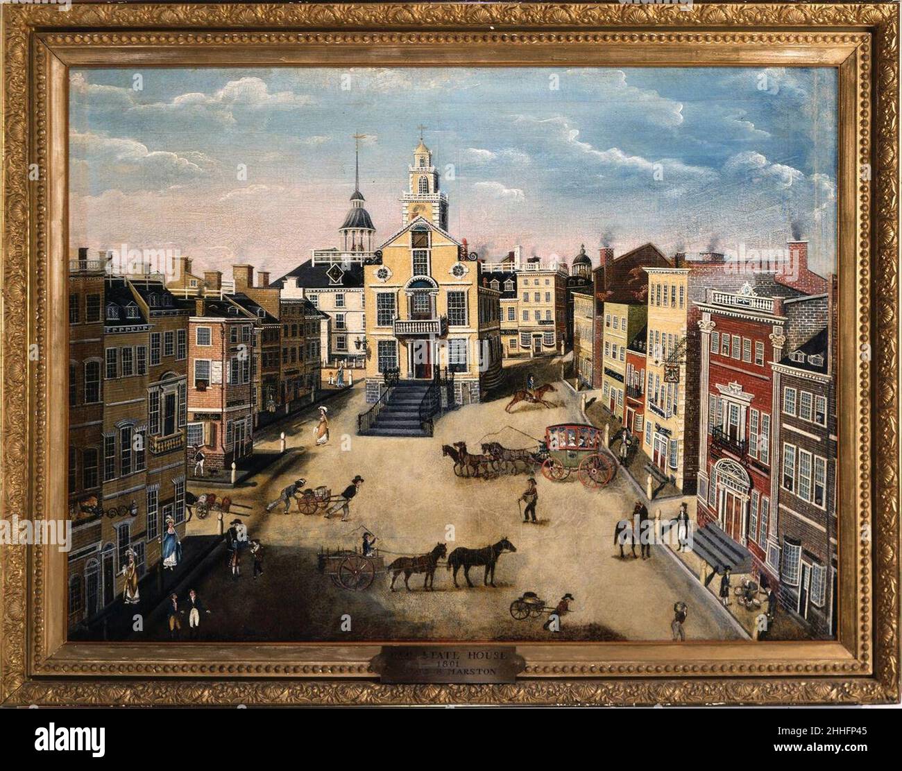State Street, 1801 - by James Brown Marston Stock Photo - Alamy