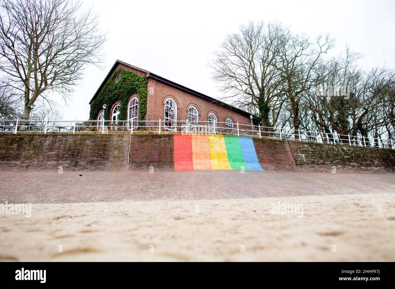 Dangast, Germany. 24th Jan, 2022. The Kurhaus Dangast, a family-run ...
