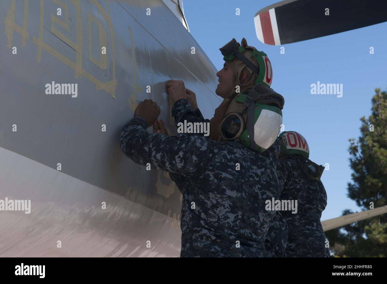 Static display aircraft restoration 140113 Stock Photo - Alamy