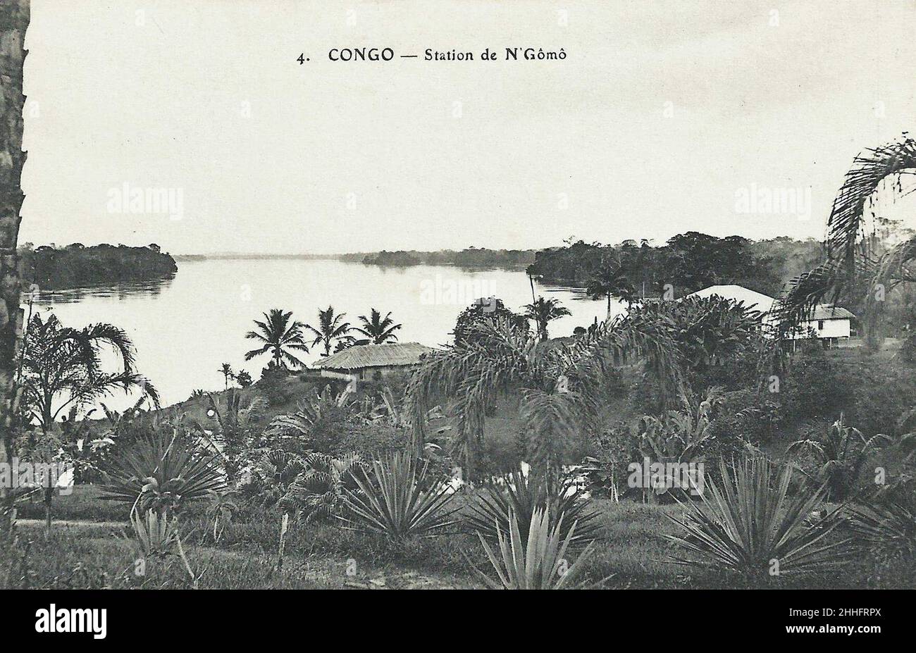 Station de N'Gomo-Congo Stock Photo - Alamy
