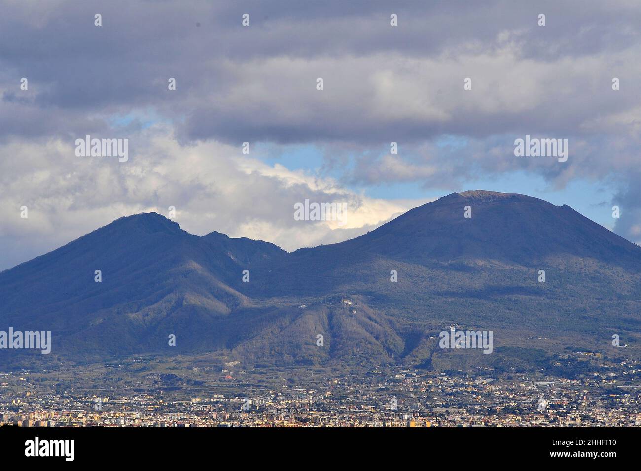 Napoli, Italy. 24th Jan, 2022. Vesuvius is a stratovolcano located in ...