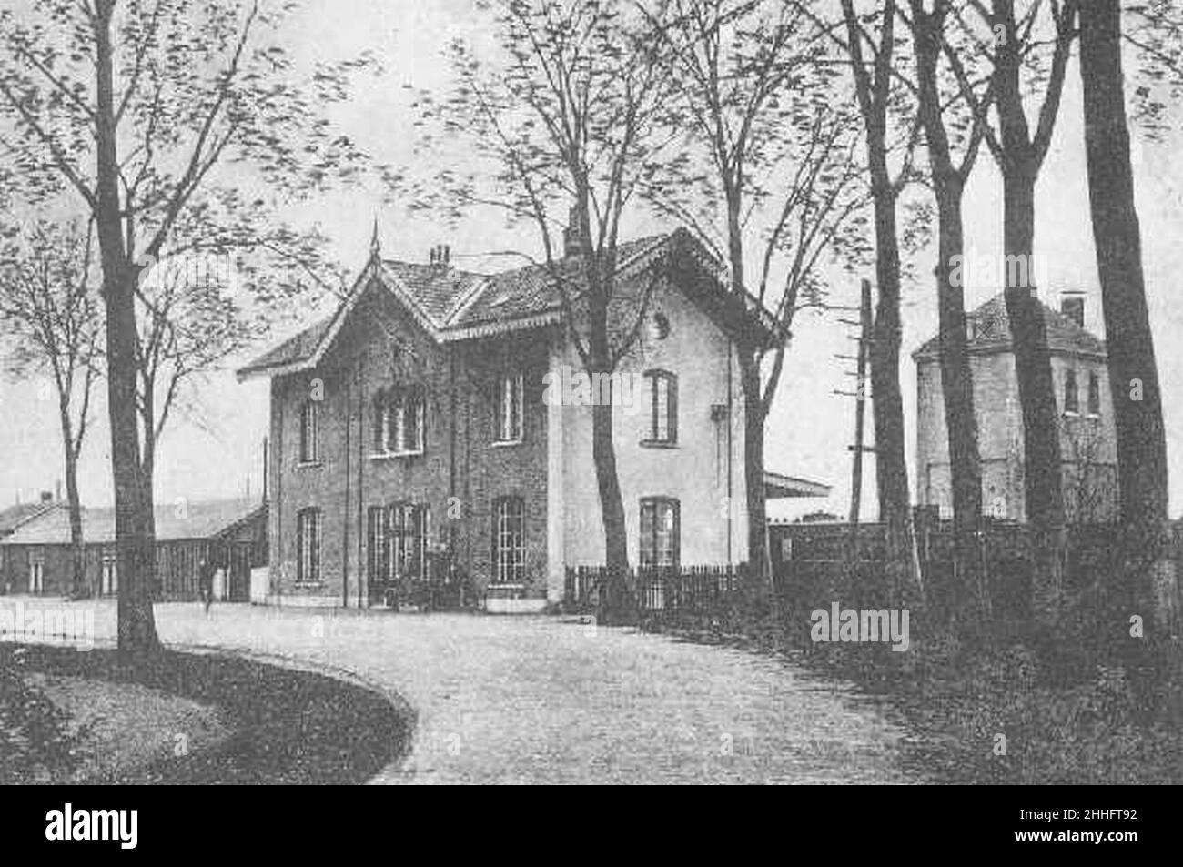 Station Scheemda 1925 Stock Photo - Alamy