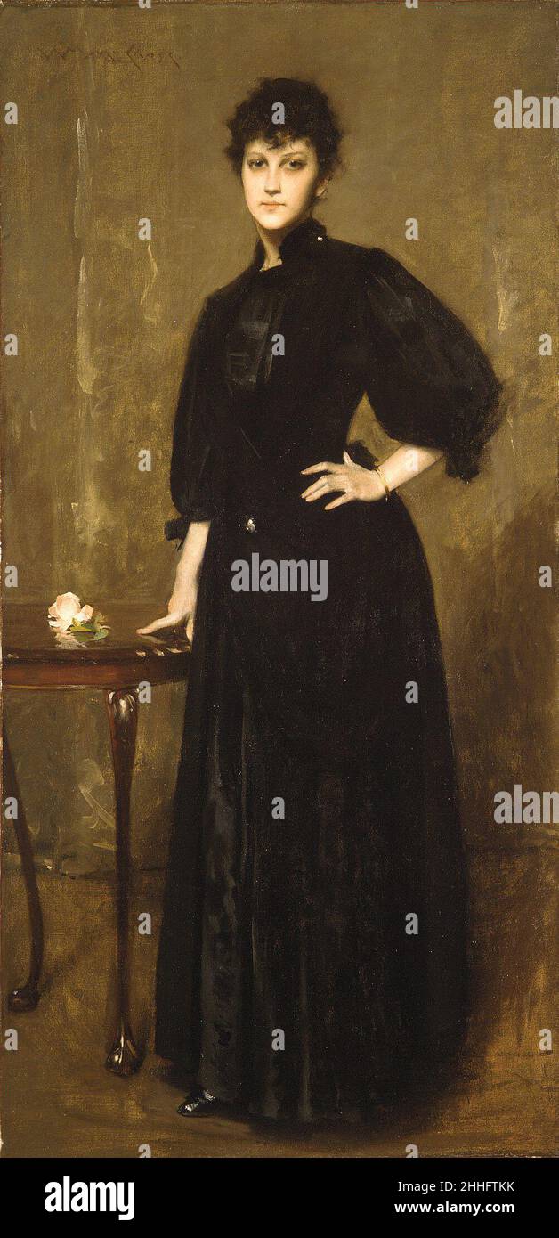 Lady in Black 1888 William Merritt Chase American Marietta Benedict ...