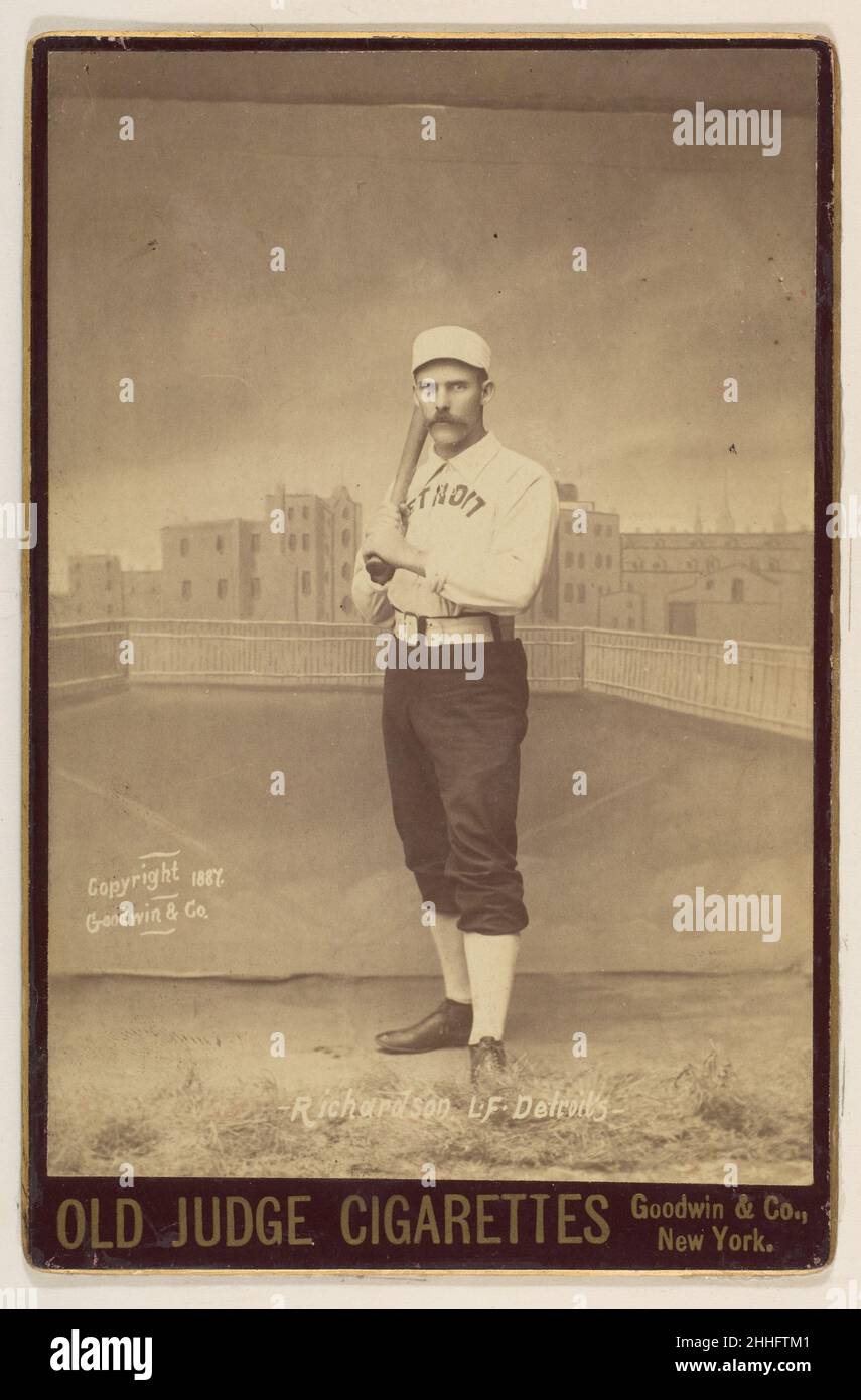 Hardy Richardson, Left Field, Detroit, from the series Old Judge ...