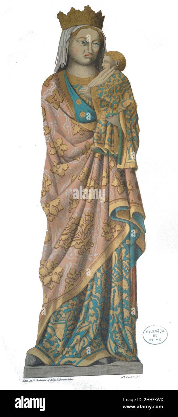 Statue de Bayel 03009 Stock Photo - Alamy