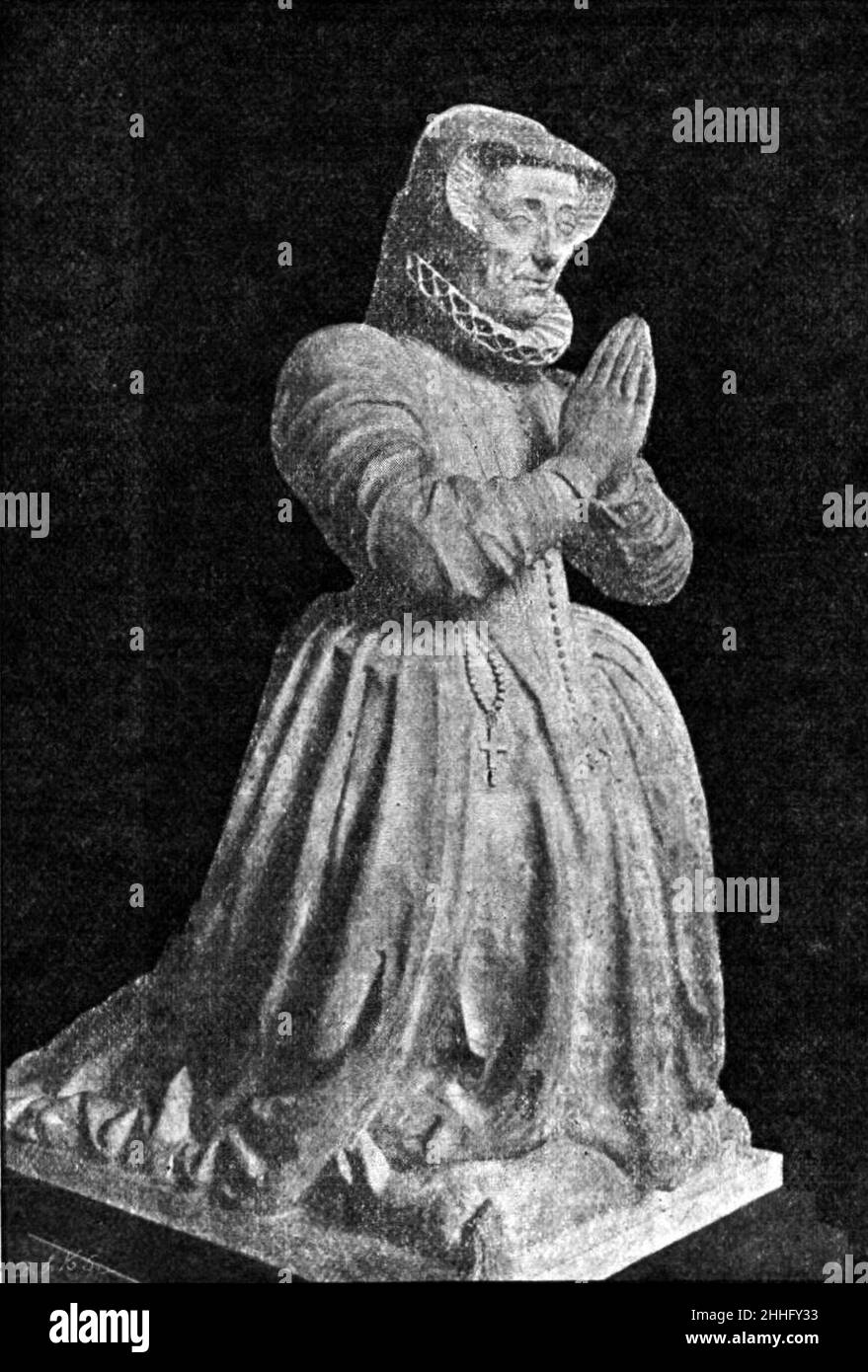 Statue de Jeanne de Vivonne Stock Photo - Alamy